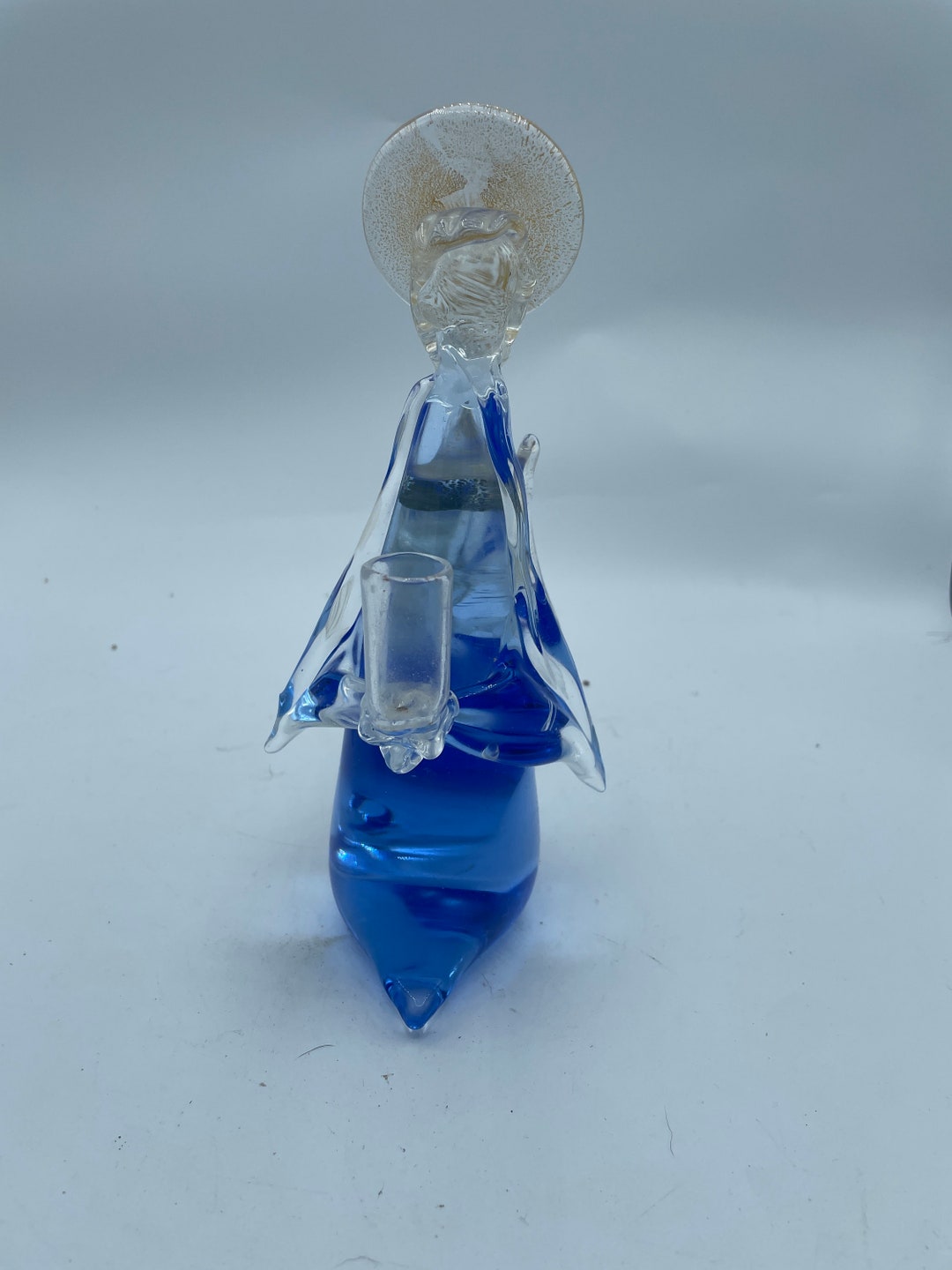 Blue Glass Angel With Gold Adventurine - Etsy
