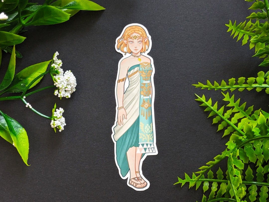 Totk Zelda Art Nouveau Waterproof Vinyl Sticker - the Legend of Zelda ...