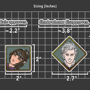 Baldur's Gate 3 "[companion] Approves/disapproves" 3 Pcs Waterproof ...