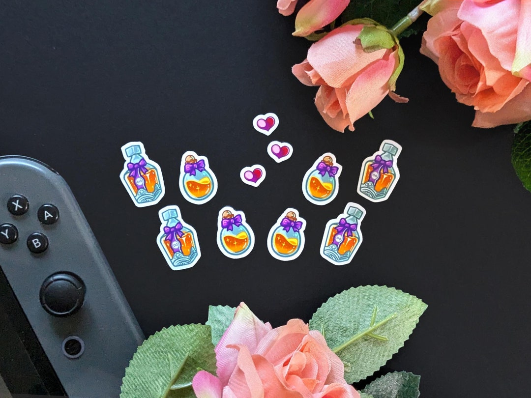 Ambrosia & Nectar Bottles Small Waterproof Vinyl Sticker Pack Hades Game and Hades 2 Game Gifts ...