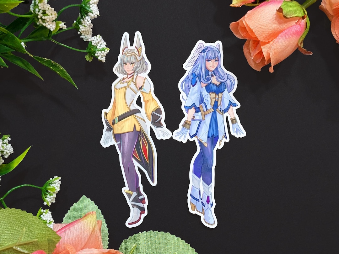 Melia and Nia Xenoblade Chronicles 3 Waterproof Vinyl Stickers | Keves ...