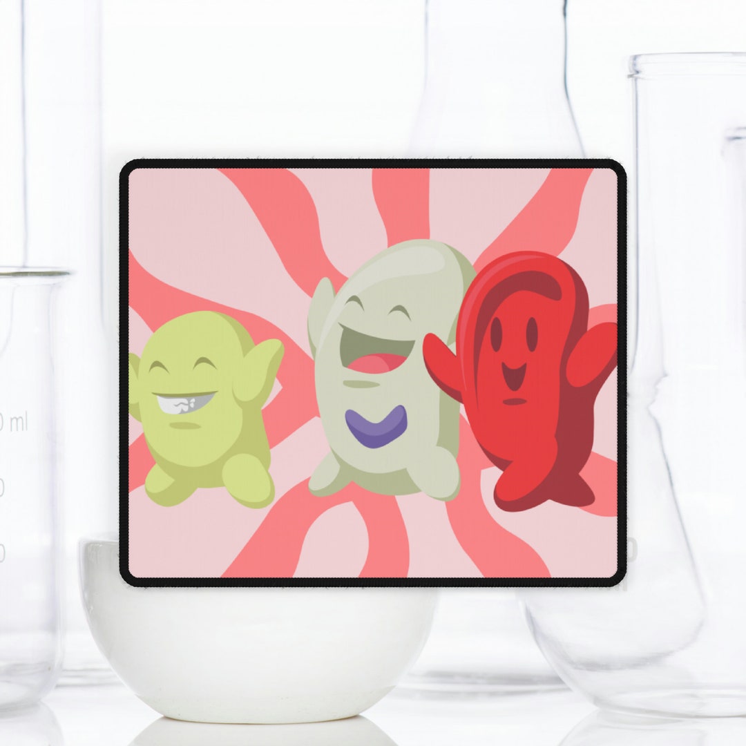 Cute Blood Cells Desk Mat - Kawaii RBC WBC Platelet Mouse Pad - Etsy