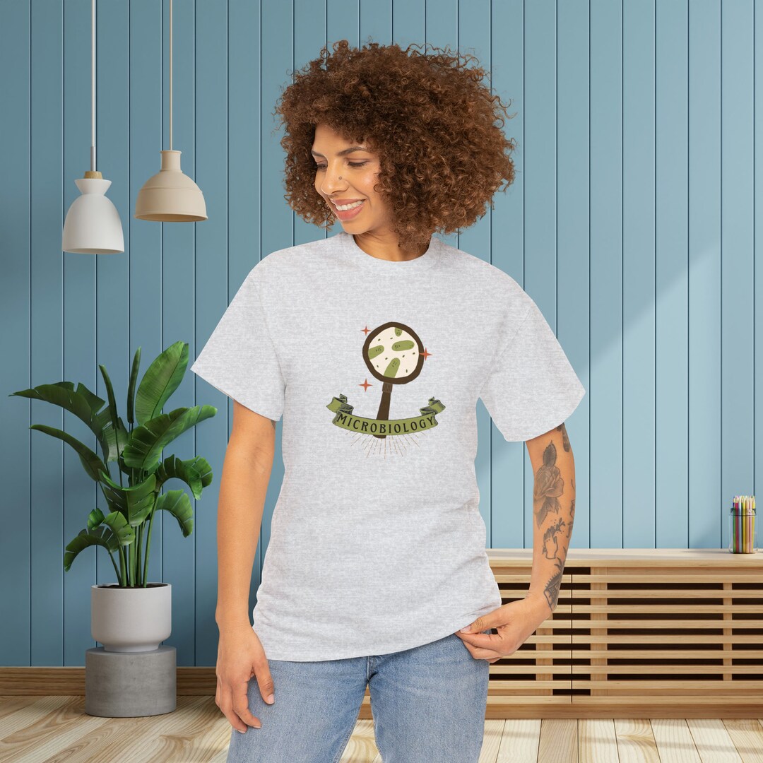 Microbiology Cute Magnifying Microbes Tee - Etsy