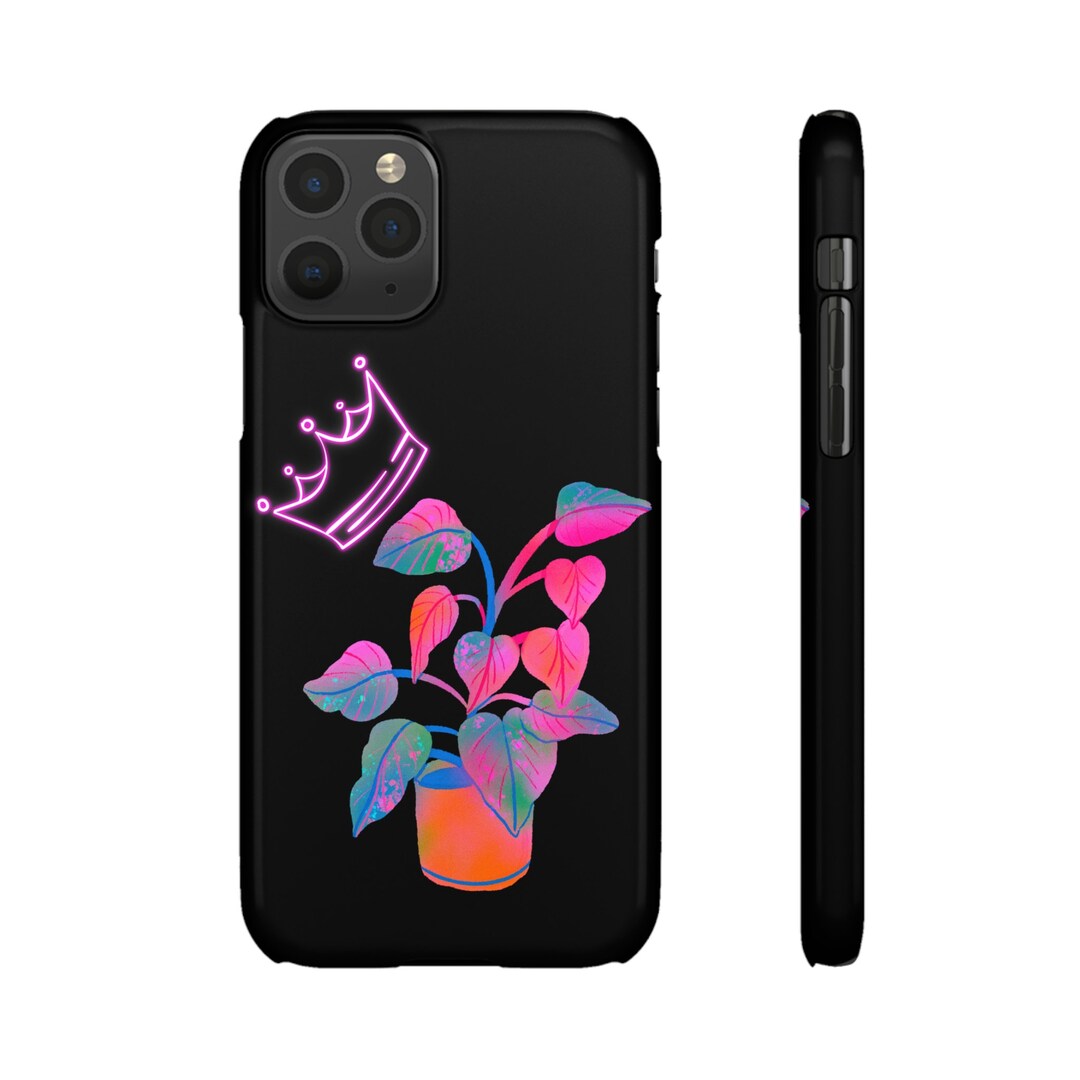 Neon Pink Princess Philodendron Phone Case for Iphone, Samsung Galaxy ...