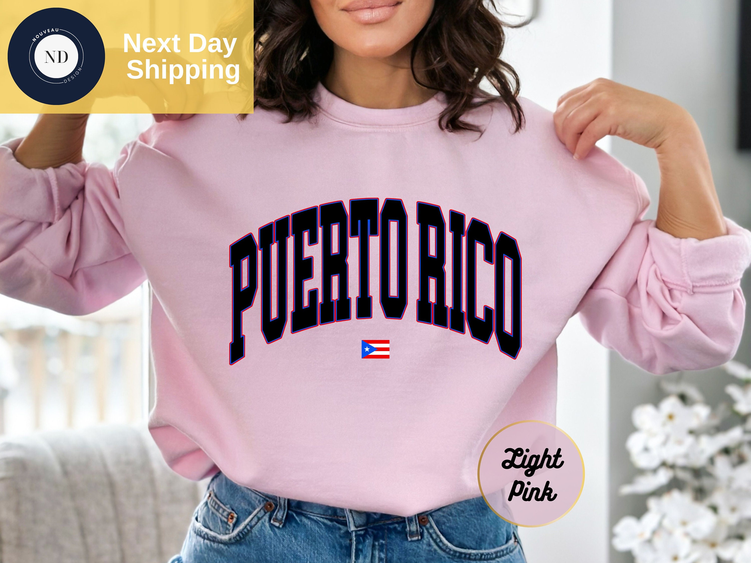 Puerto Rico Sweatshirt, Puerto Rico Shirt, Puerto Rico Crewneck, Puerto ...