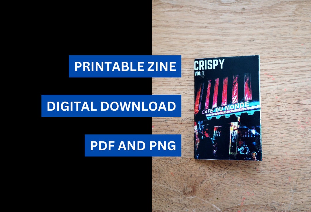 Crispy Vol. 1 Printable Digital Photo Zine Visual Perzine - Etsy