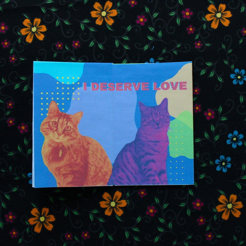 Cat Affirmations Printable Zine Affirmations, Positive Quotes, Self ...