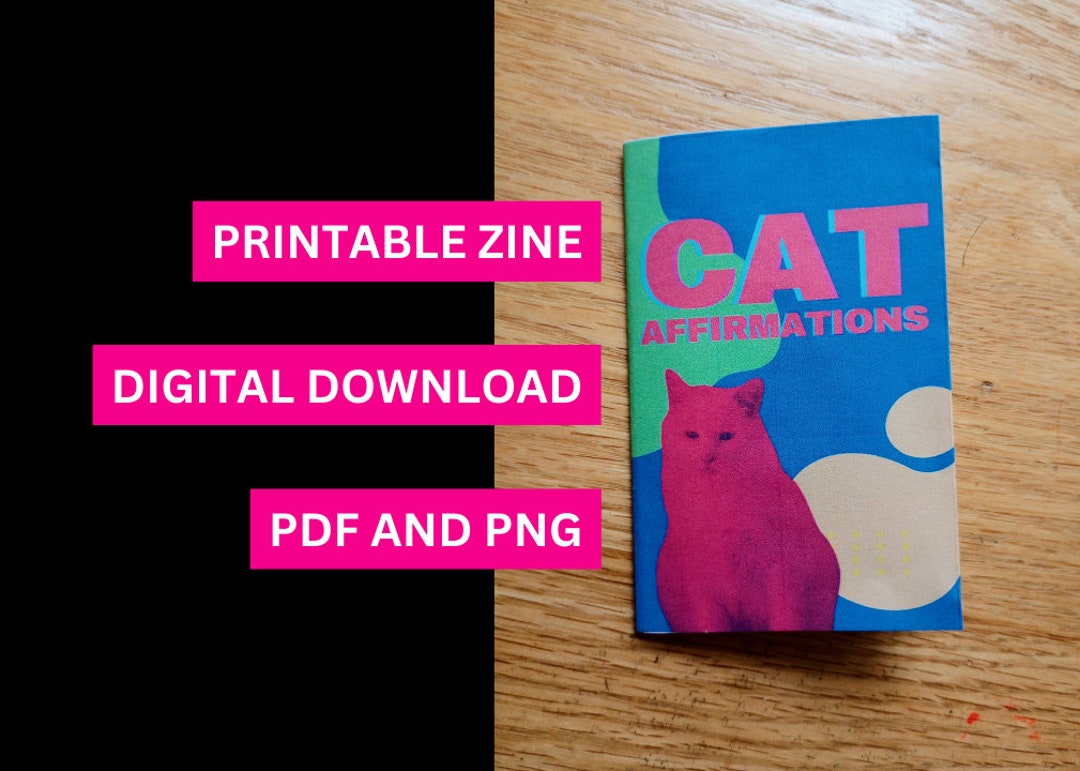 Cat Affirmations Printable Zine Affirmations, Positive Quotes, Self ...