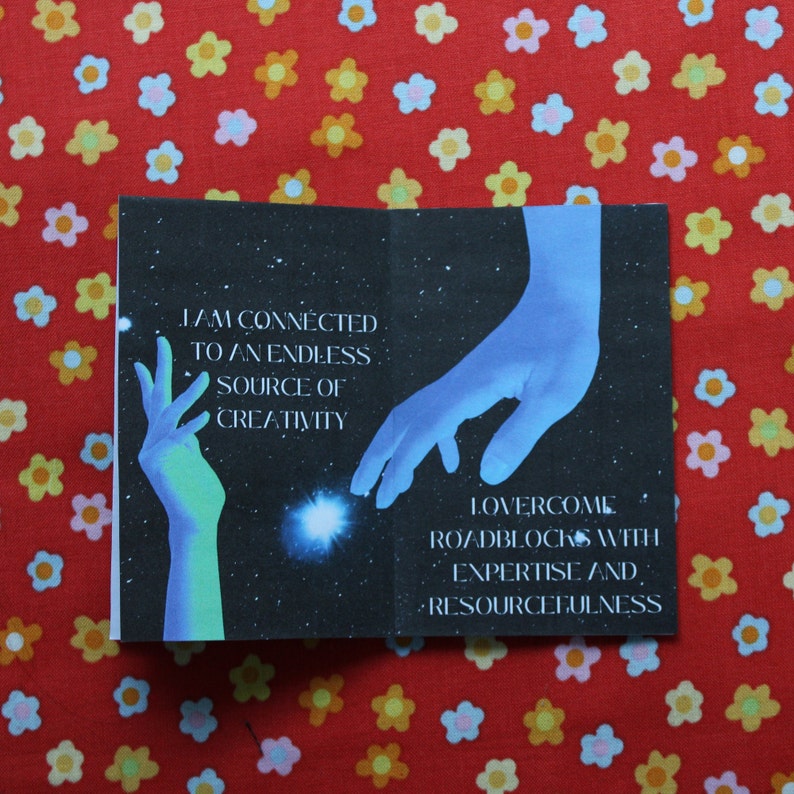 Artist Affirmations Zine | Positive Affirmations for Creative Work Mini ...