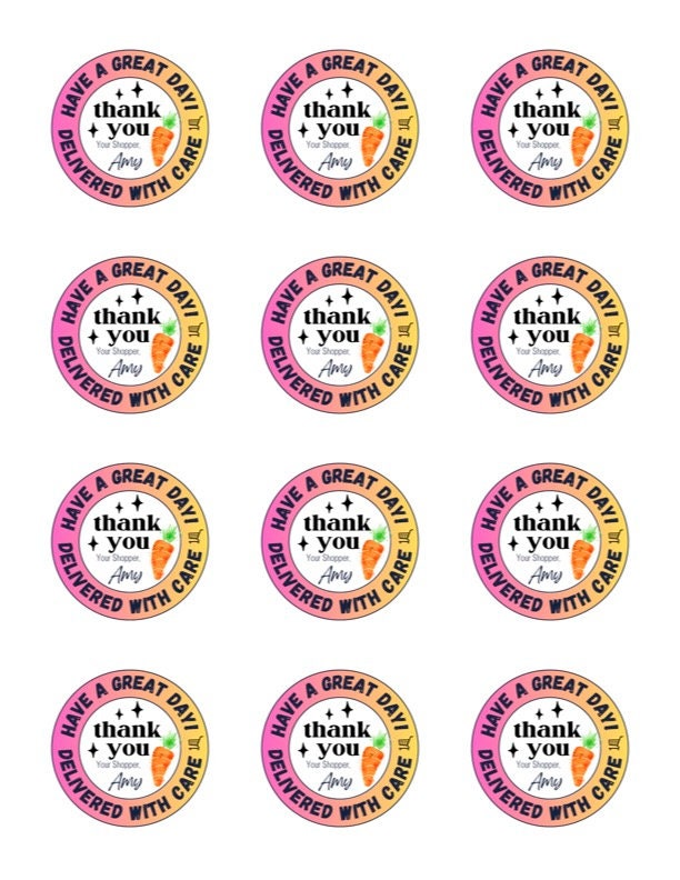 Instacart Shopper Logo Sticker Dual Color - Etsy