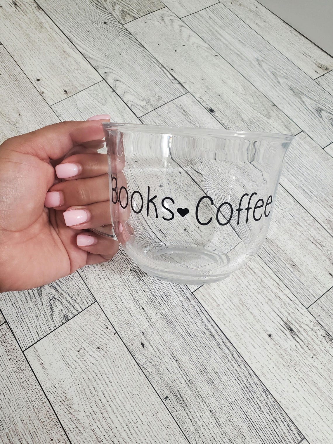 Books and Coffee Glass Mug -ideal Gift for Readers or Coffee Lovers. - Etsy