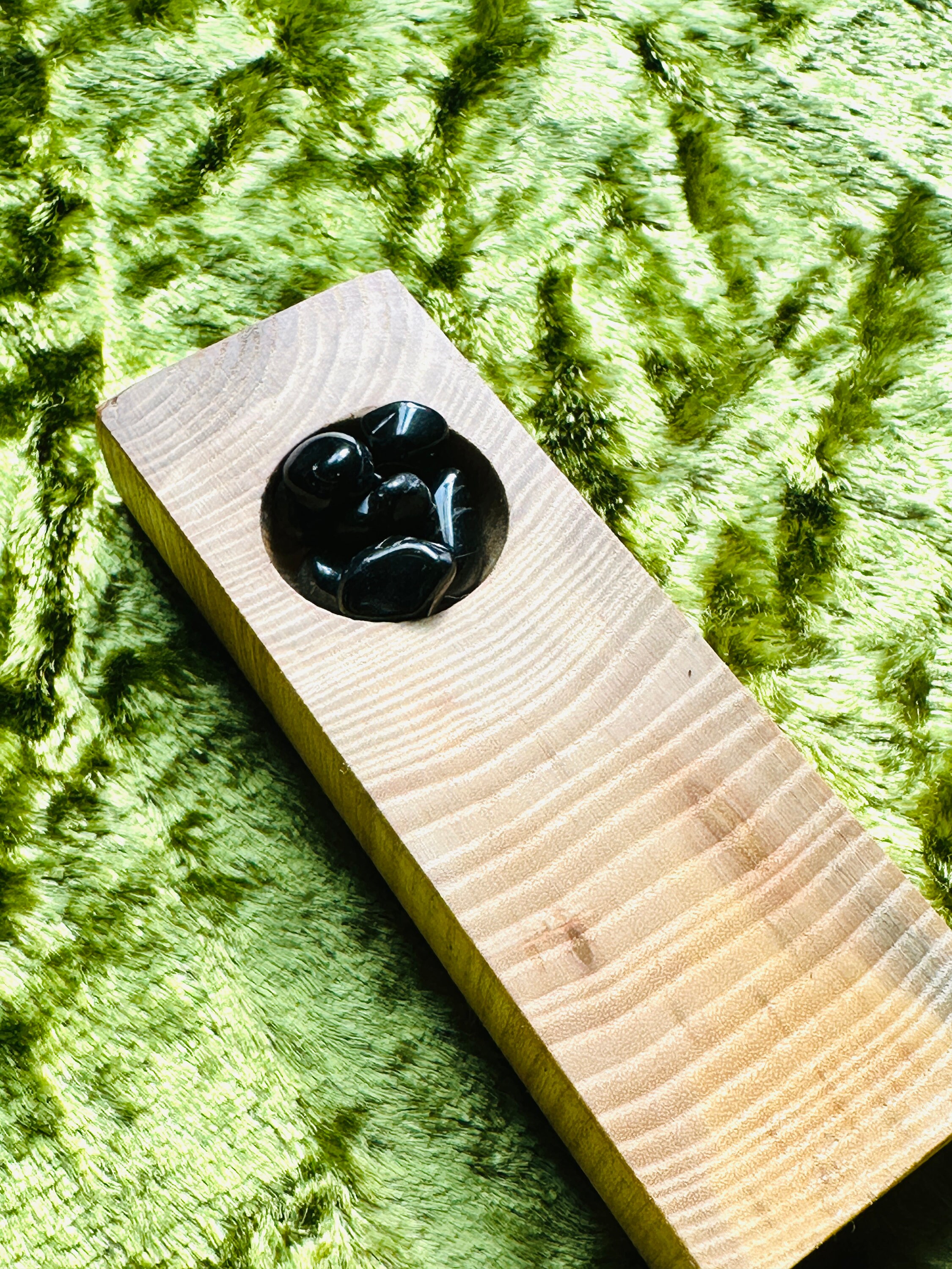 Ash Wood Handmade Altar Bar Add-on Crystal Amber Offering Holder - Etsy