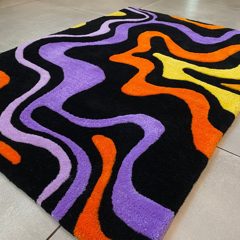 Trippy Rug - Etsy