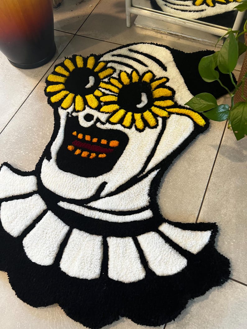 Handmade Tufting Terrifier Halloween Rug - Etsy