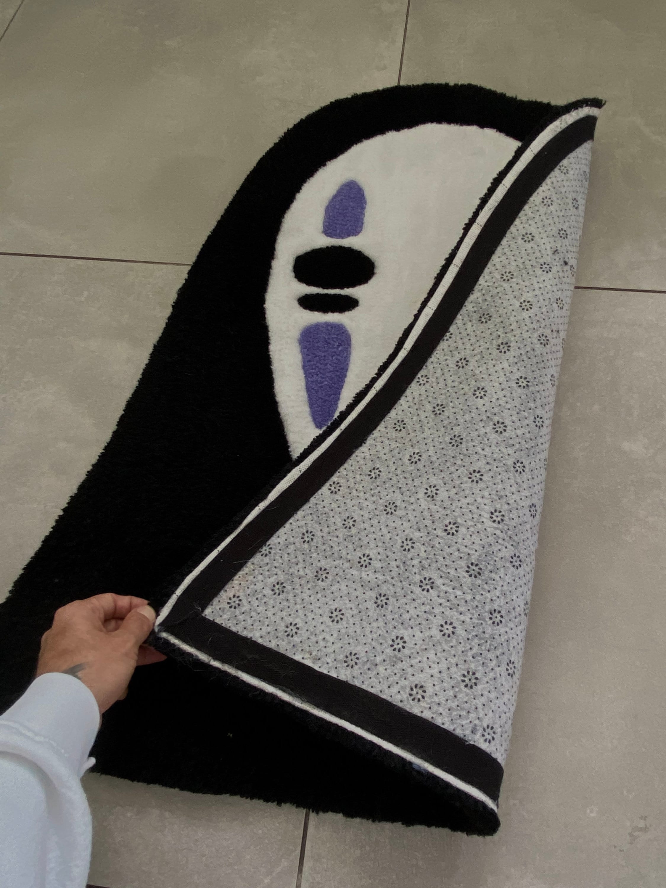 Handmade Tufted Rug NO FACE Kaonashi Spirited Away - Etsy