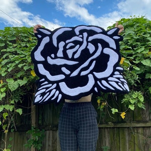 Handmade Tufted Rug -TRADITIOANL ROSE- - Etsy