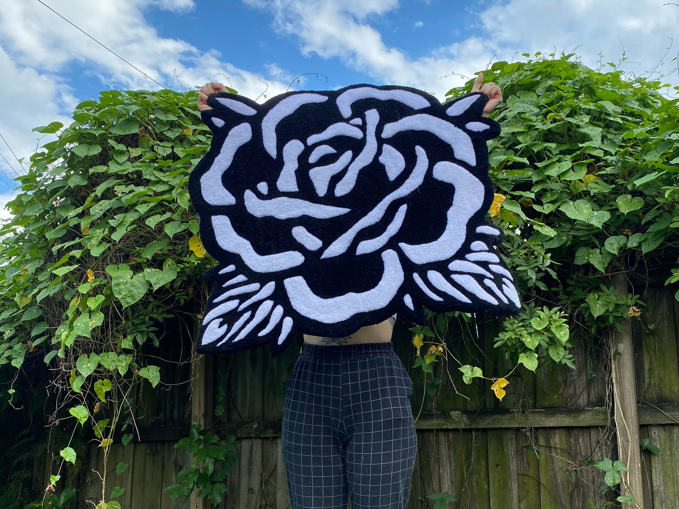 Handmade Tufted Rug -TRADITIOANL ROSE- - Etsy