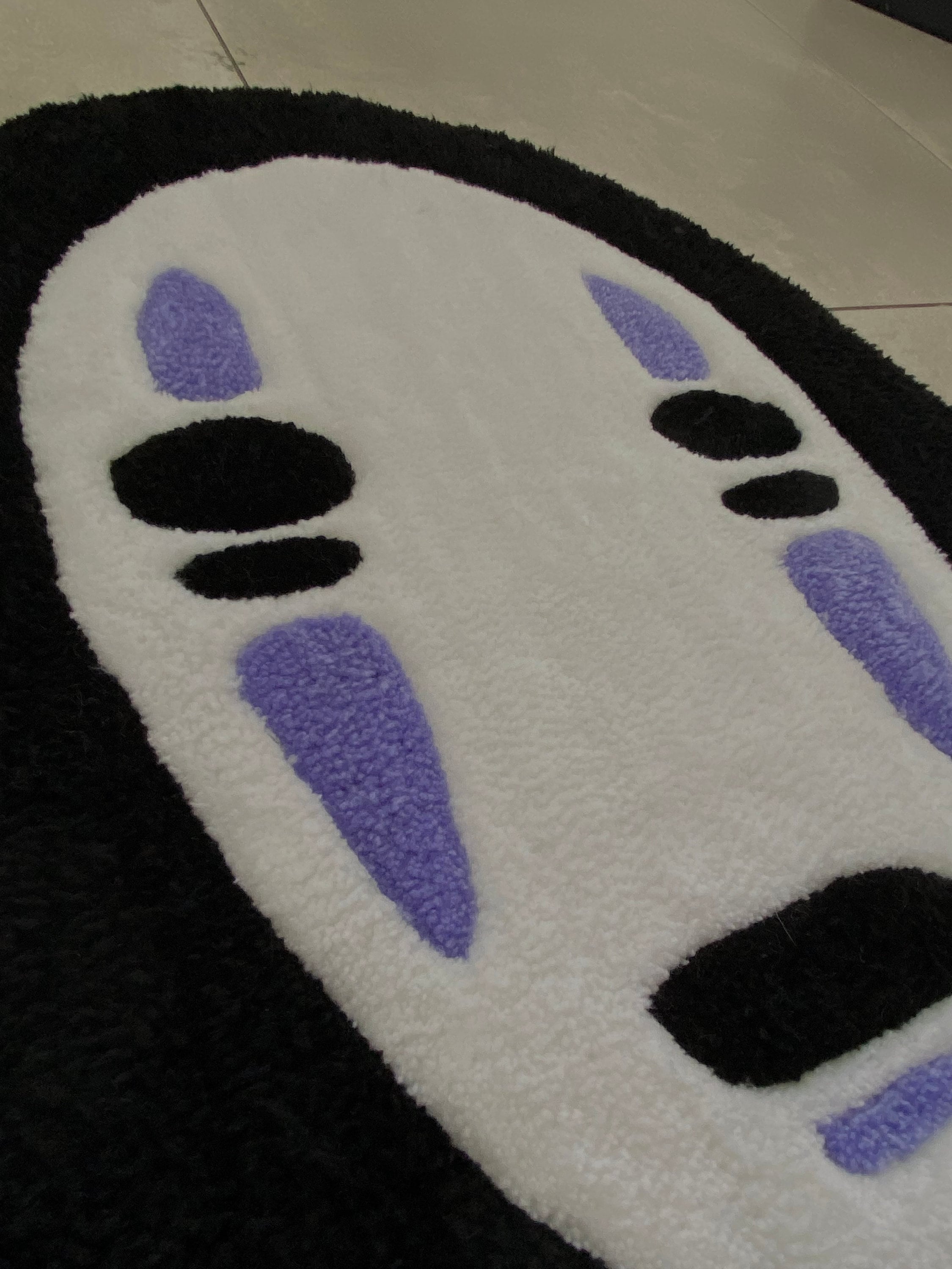 Handmade Tufted Rug NO FACE Kaonashi Spirited Away - Etsy