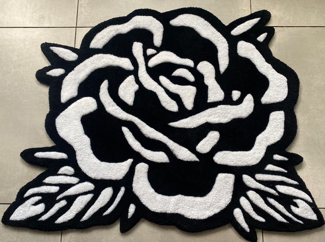 Handmade Tufted Rug -TRADITIOANL ROSE- - Etsy