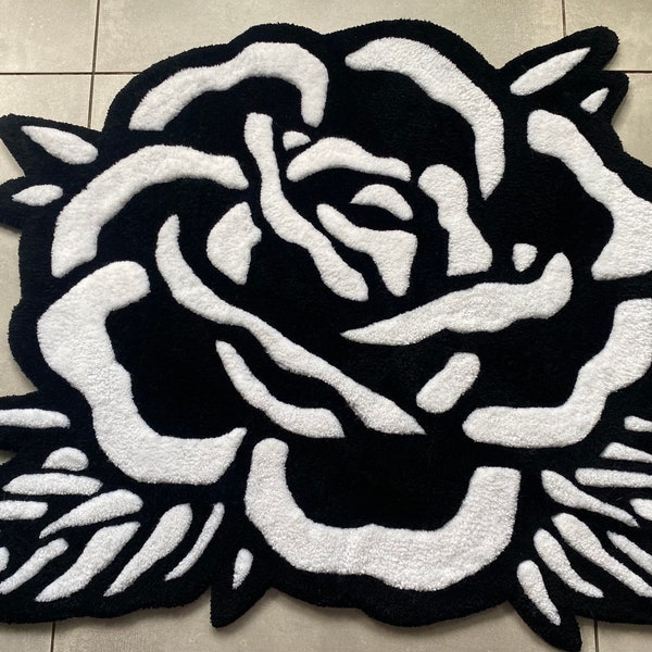 Rug With Roses - Etsy