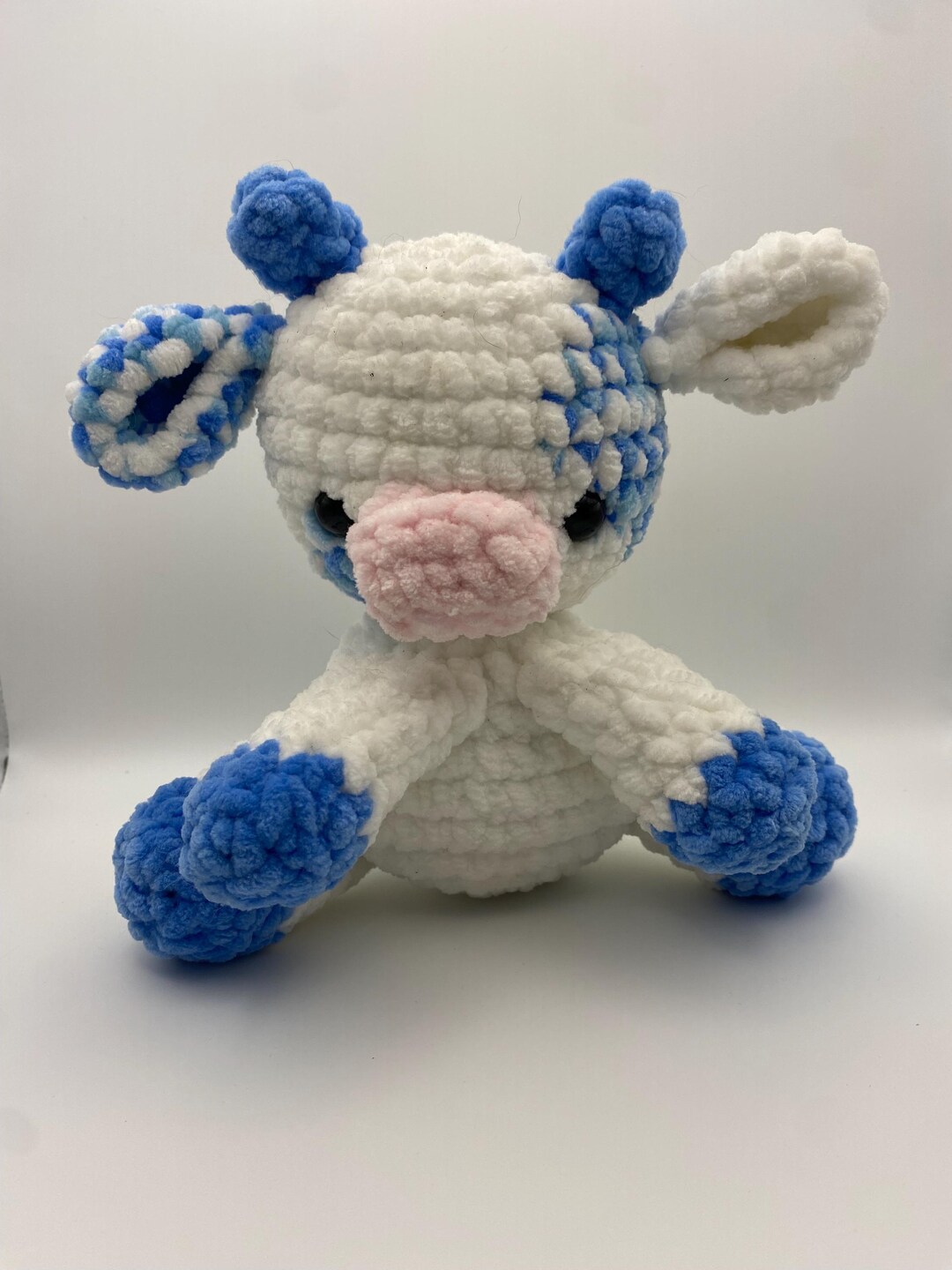 Blue Baby Cow Amigurumi Crochet Plush - Etsy