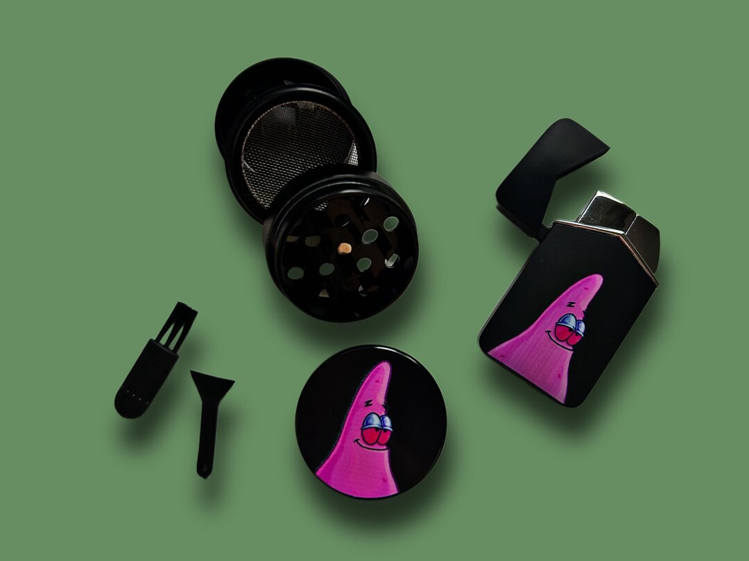Personalized Herb Kit | Lighter | Grinder | Laser Engraved | Handmade ...