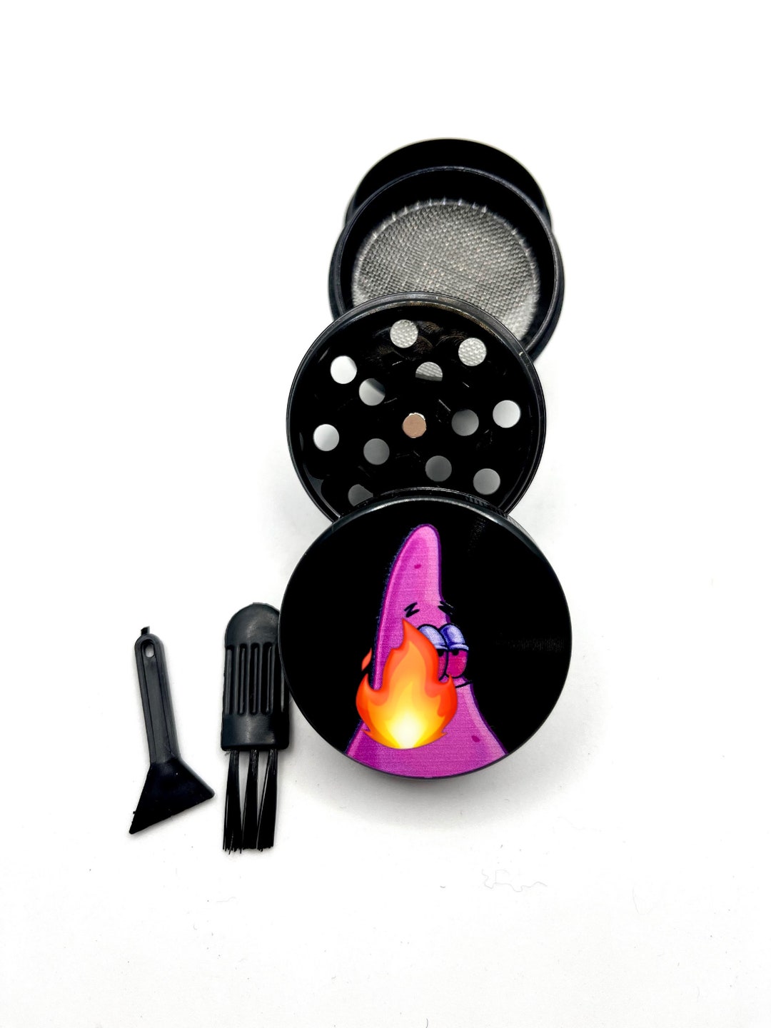 Patty Star Herb Grinder | Cool Smoke Accessories | Tobacciana - Etsy