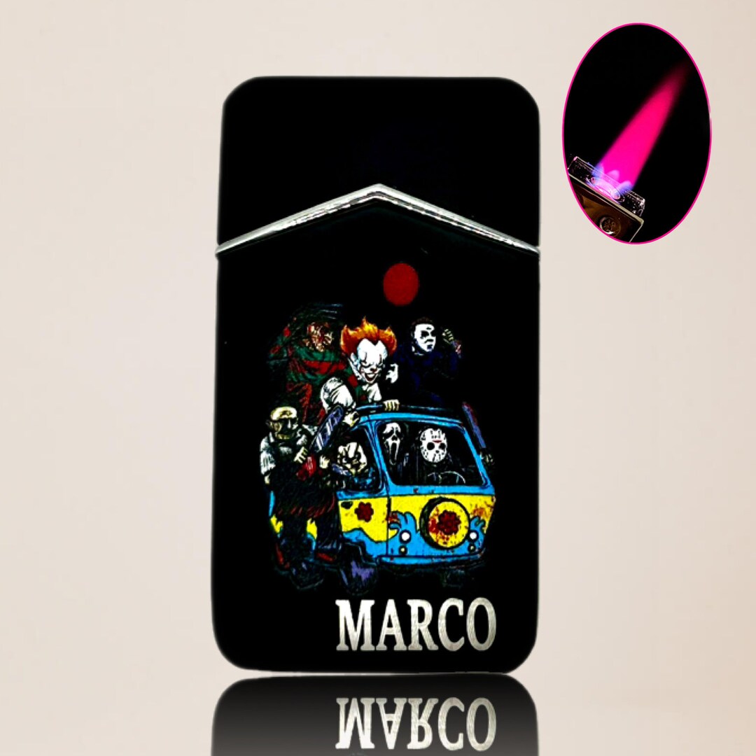 Halloween Customizable Pink Flame Torch Lighter Personalized Gift ...