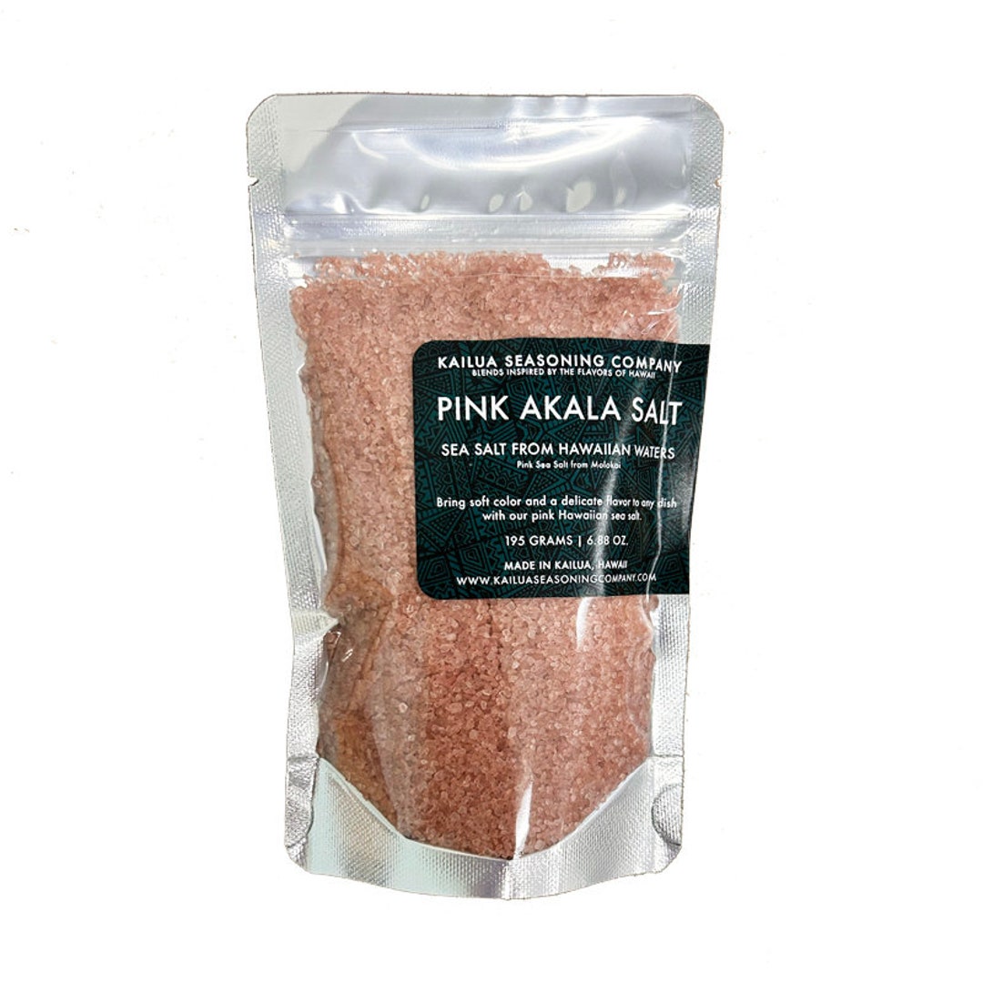 Pink Akala Salt | Stand up Pouch (3/4 Cup) | Pink Hawaiian Sea Salt - Etsy