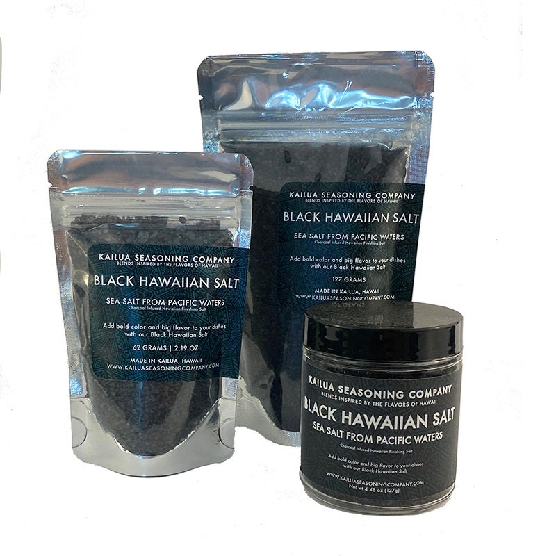 Black Hawaiian Sea Salt | Sample Envelope (1/4 Cup) - Etsy