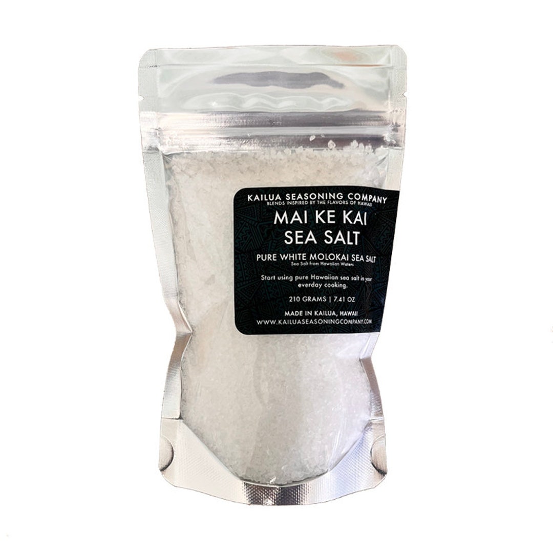 Mai Ke Kai Sea Salt | Stand up Pouch (3/4 Cup) | Pure, White Hawaiian ...