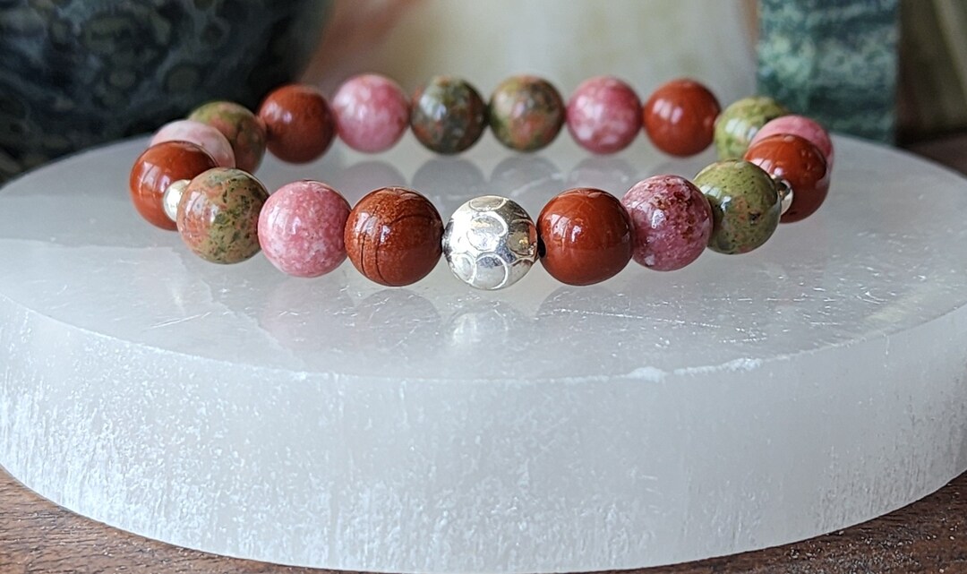 Rose Garden | Red Brecciated Jasper | Norwegian Thulite | Unakite ...
