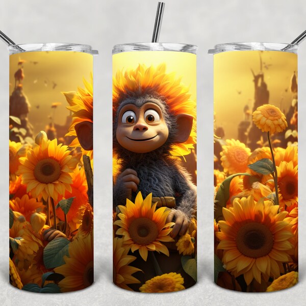 Monkey Tumbler - Etsy