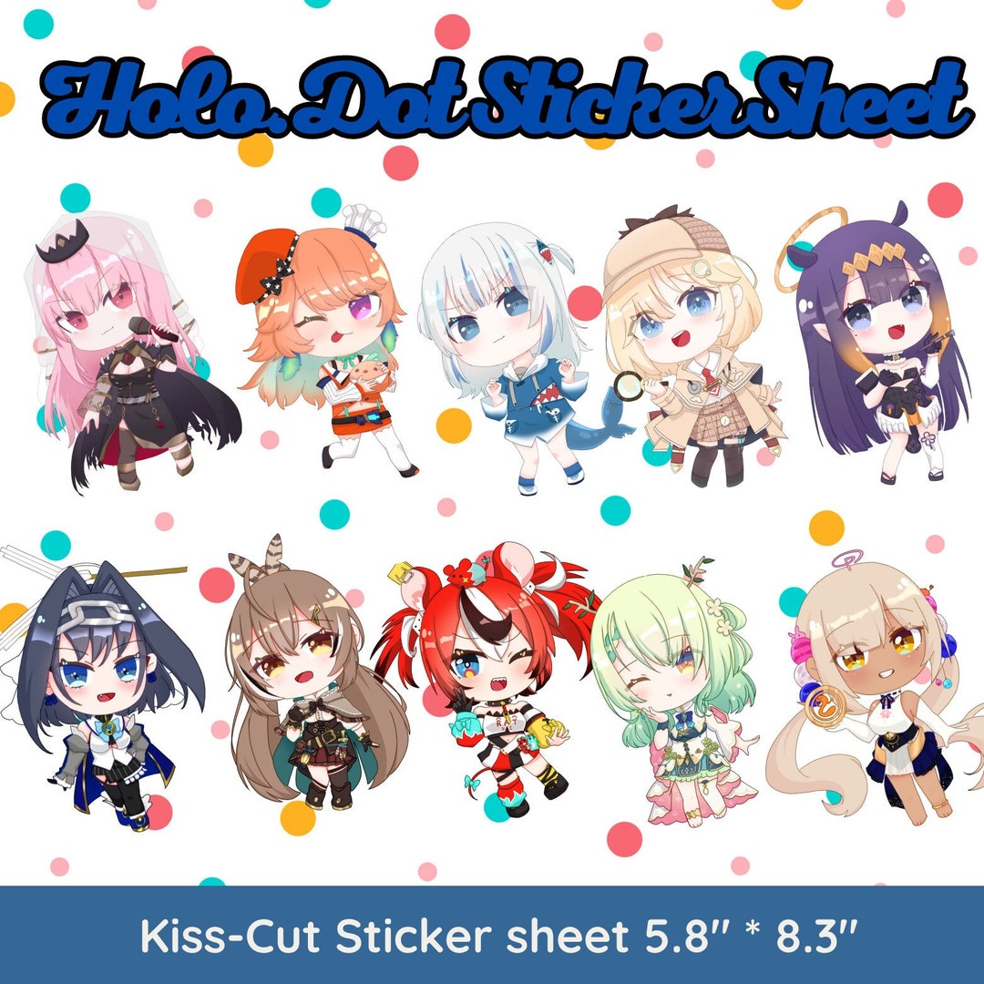 Hololiveen Myth & Council Sticker Sheet (holo.dot Series) - Etsy