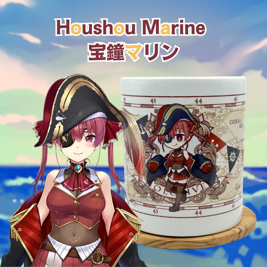 Hololive Houshou Marine 11oz Ceramic Design Coffee Mug (fanmade) - Etsy
