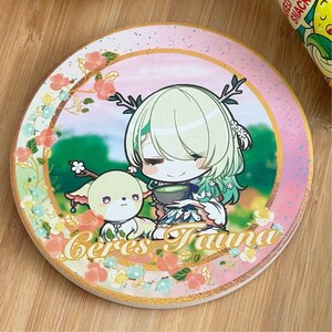 Hololive Ceres Fauna Boba Time Ceramic Coaster - Etsy