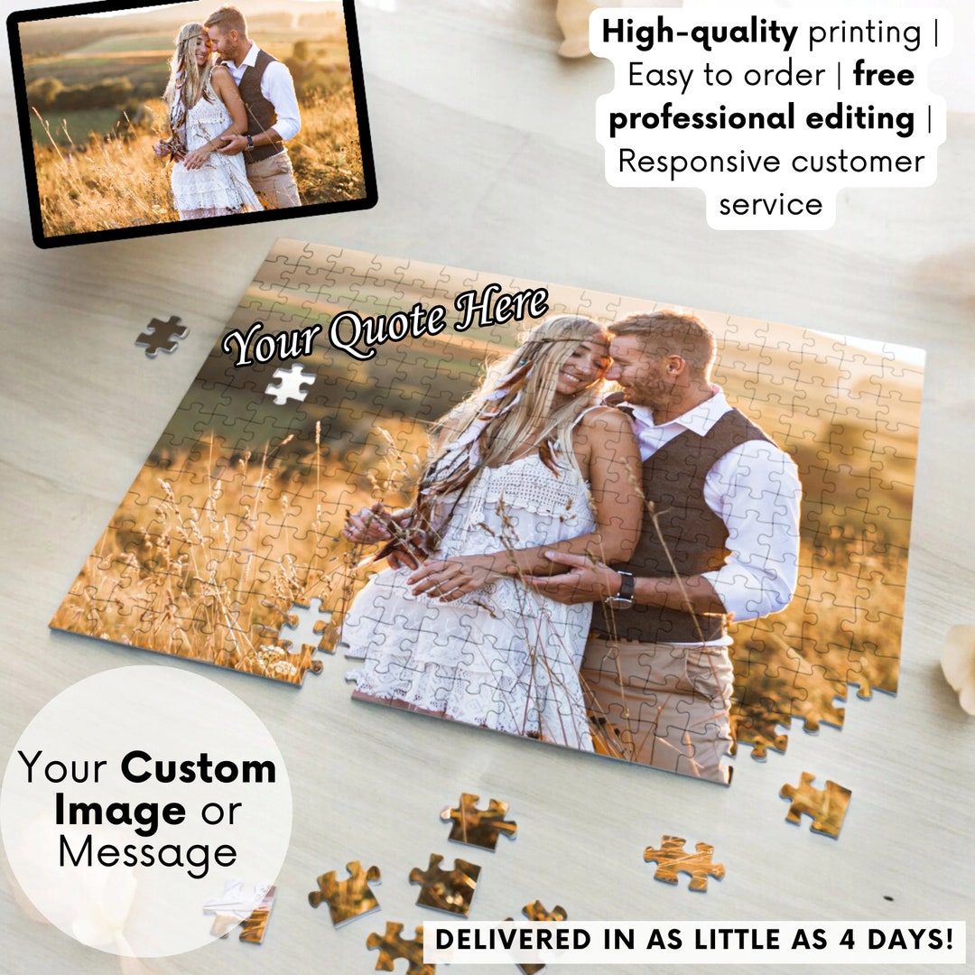 Personalized Jigsaw Puzzle, Custom Photo Puzzle, Children's Photo Puzzle, Puzzles for Kids ...