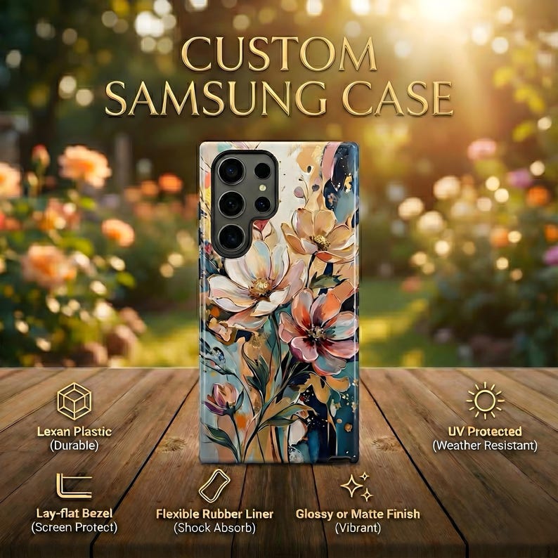 Custom Samsung Galaxy Case, Personalized Photo Phone Case, Picture ...