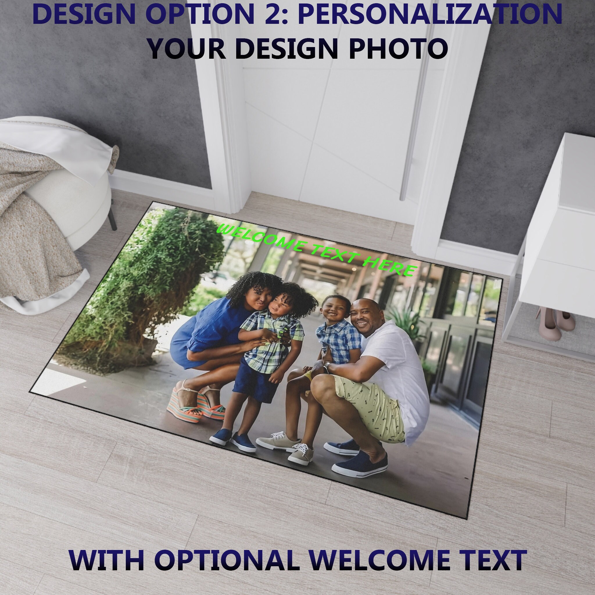 Personalized Floor Mat, Custom Design Photo, Anti-slip, Heavy Duty ...