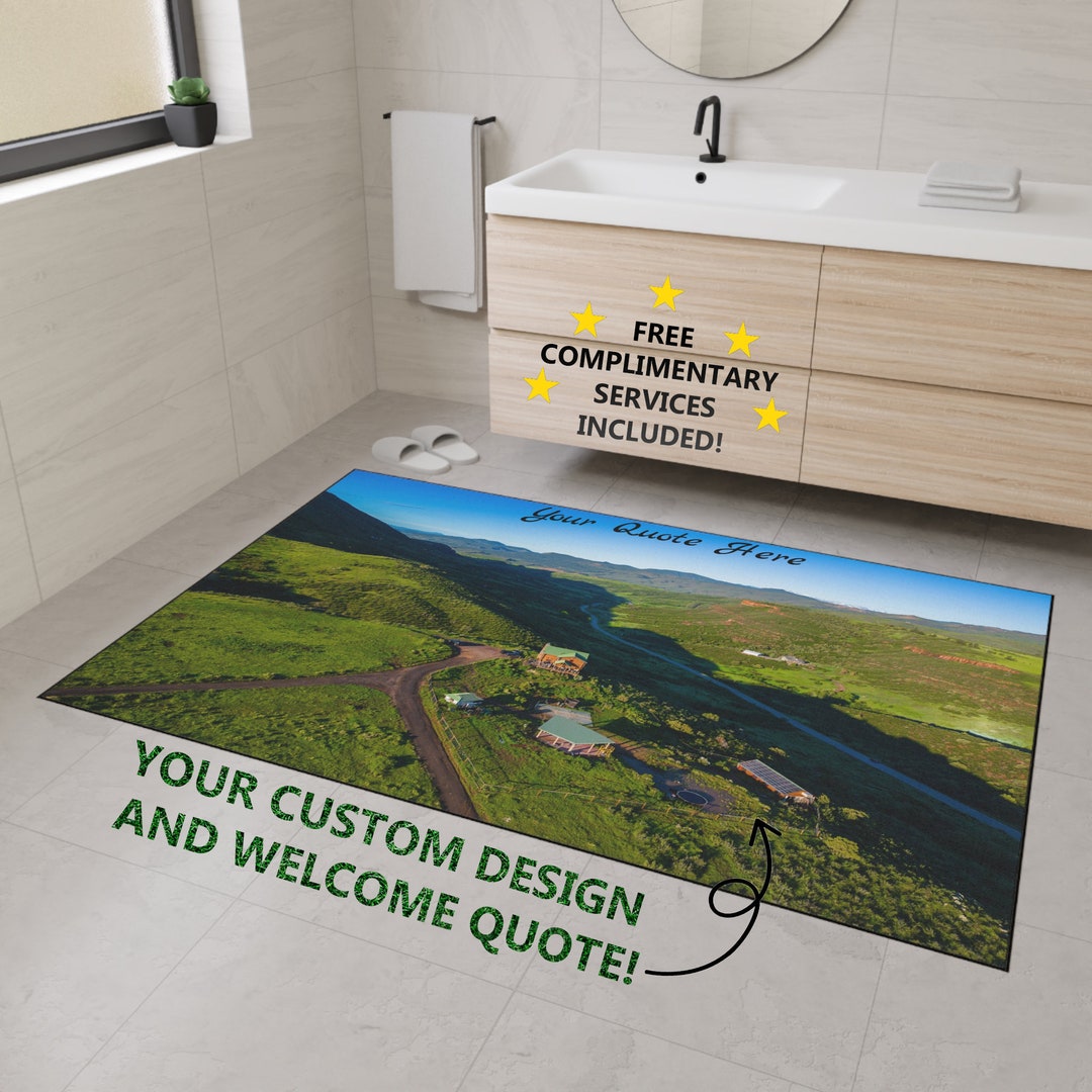 Personalized Floor Mat, Custom Design Photo, Anti-slip, Heavy Duty ...