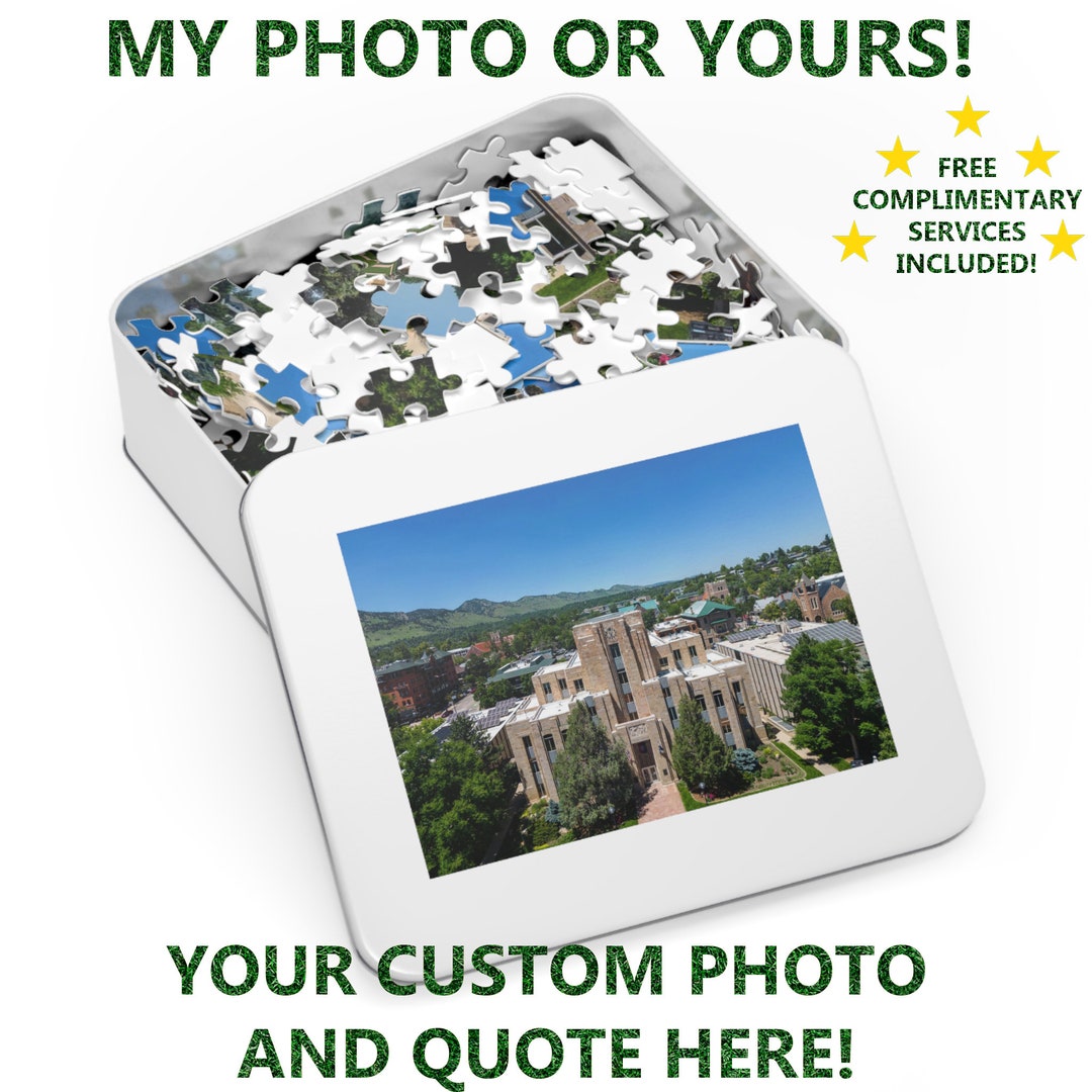 Personalized Jigsaw Puzzle, Custom Photo and Text, Home Decor, Family ...