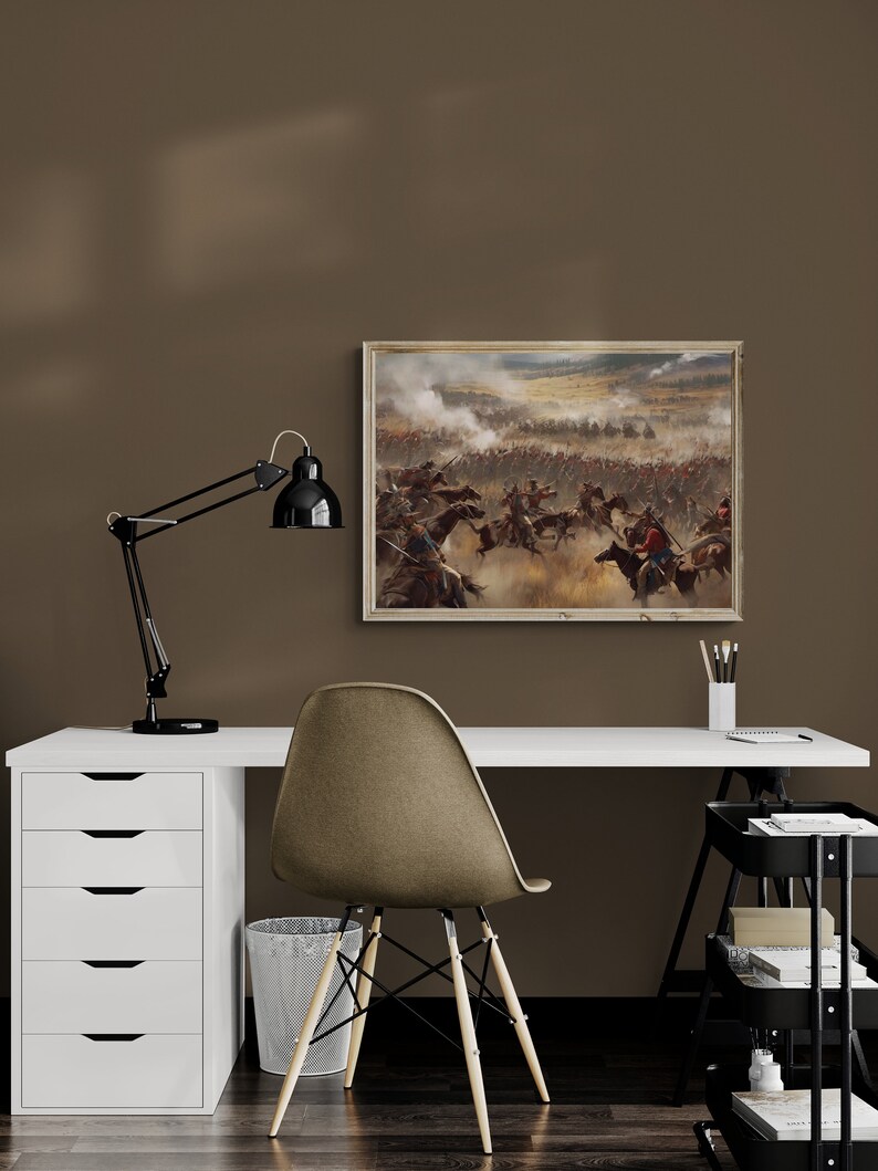 PRINTABLE Wall Art , Digital Download, Custers Last Stand the Battle of ...