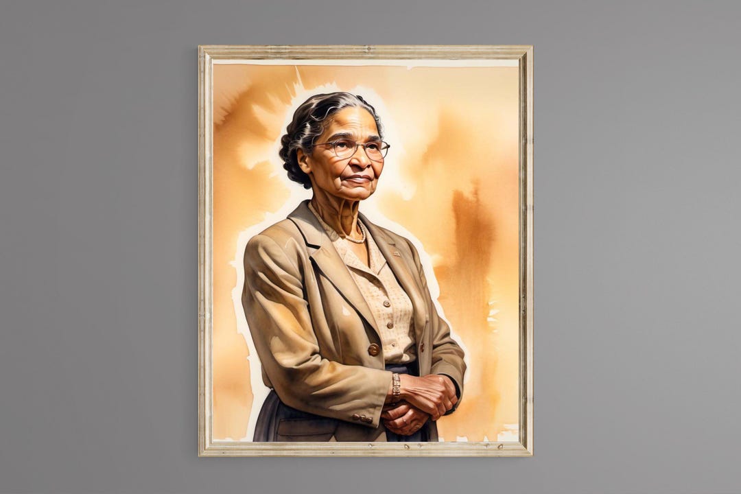 Rosa Parks - Mother of the Civil Rights Movement. Looks Great on Canvas ...