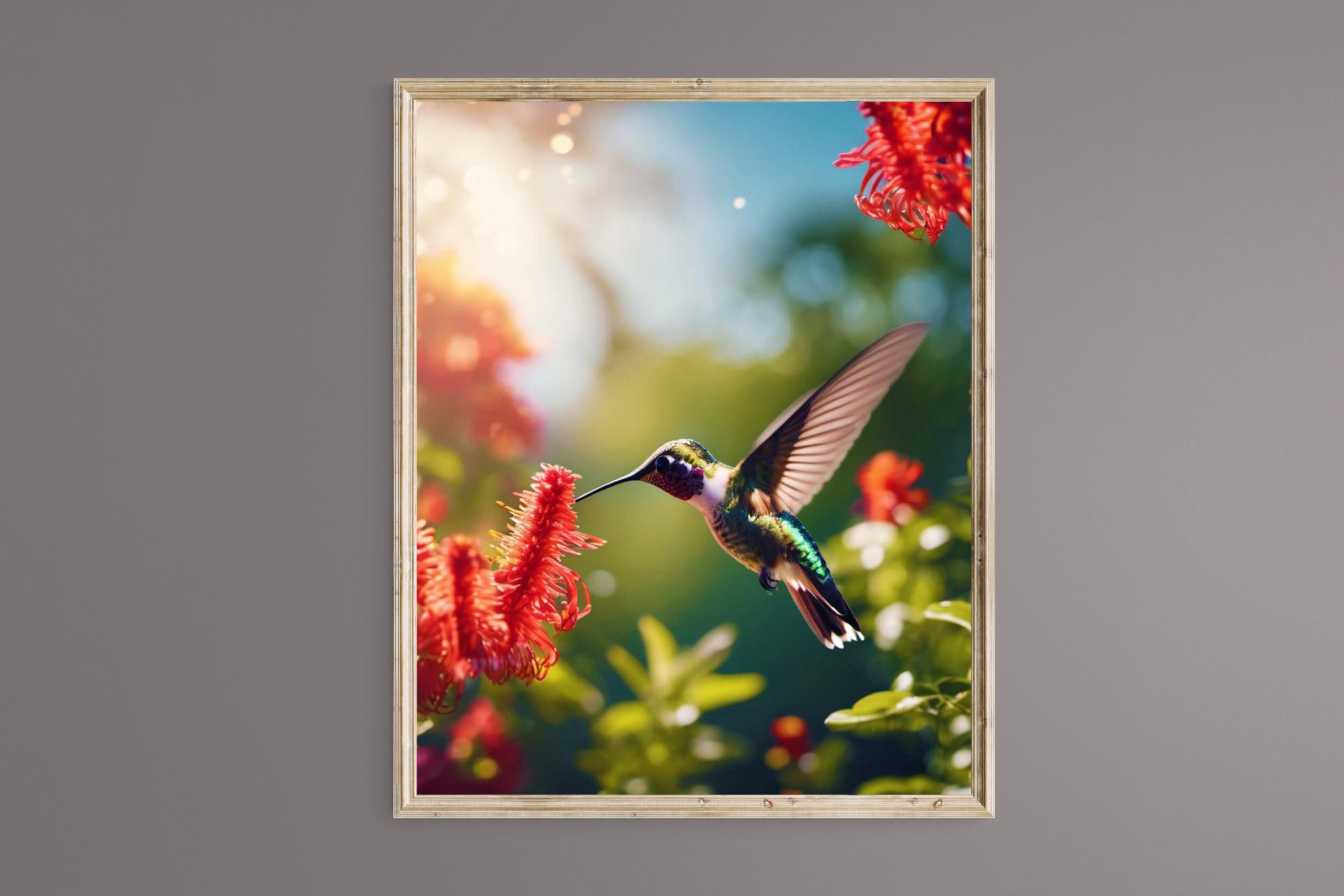 Printable Wall Art, Digital Download, Hummingbird - Etsy