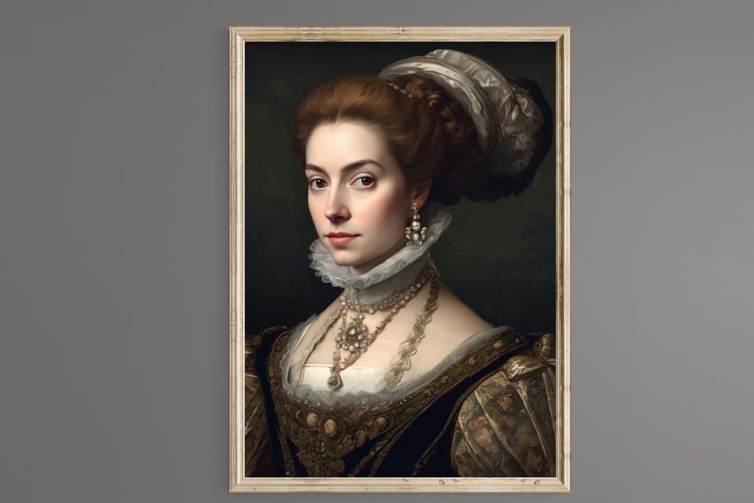 French Aristocracy Portrait Print (digital Download) - Etsy