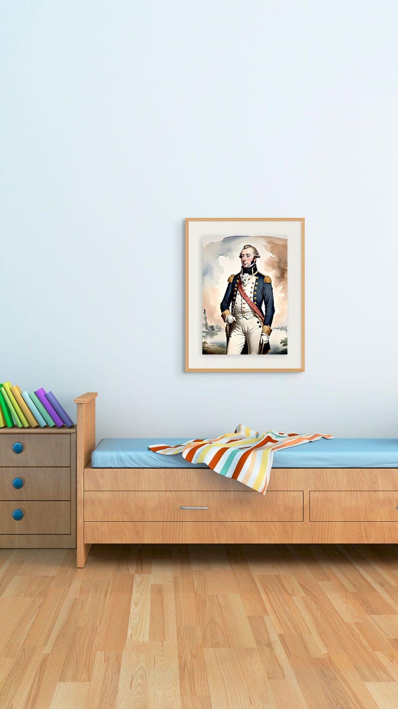Marquis De Lafayette Print: French Aristocrat Portrait (digital ...