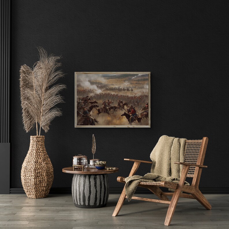 PRINTABLE Wall Art , Digital Download, Custers Last Stand the Battle of ...