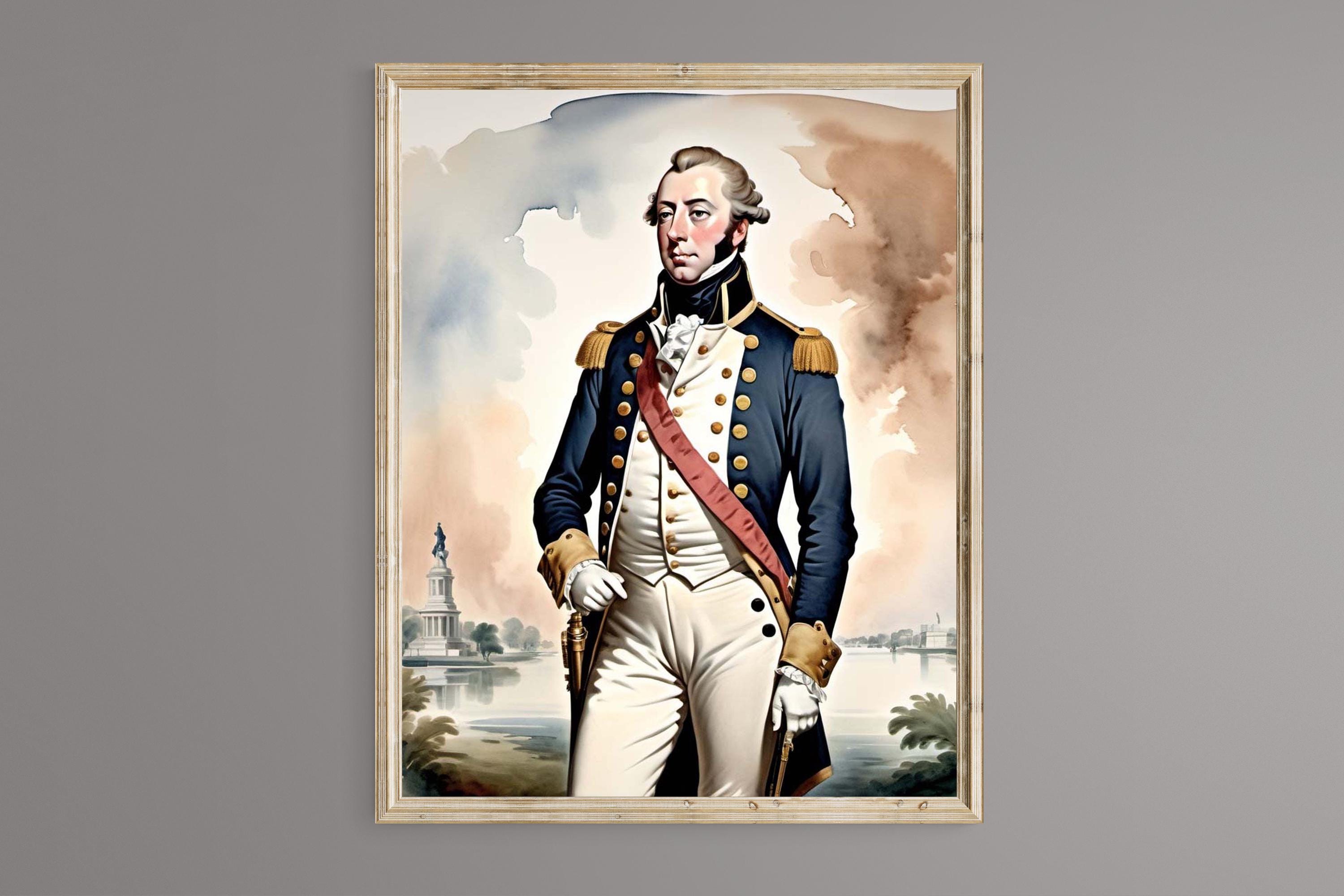 Marquis De Lafayette Print: French Aristocrat Portrait (digital ...