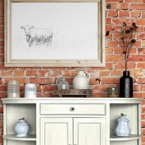 PRINTABLE WALL ART, Digital Download, Angus Cattle Sketch - Etsy