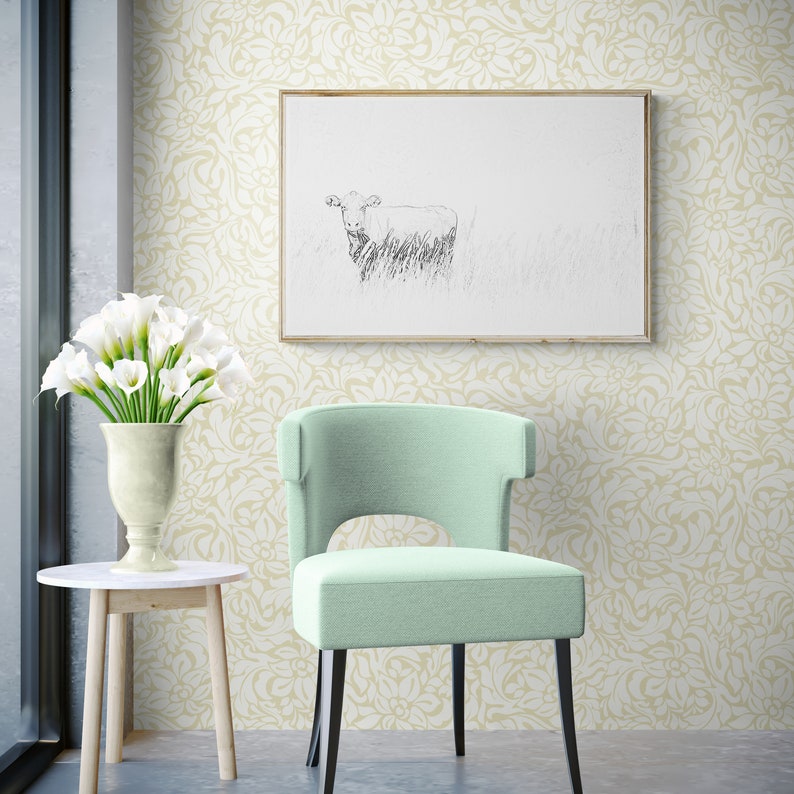 PRINTABLE WALL ART, Digital Download, Angus Cattle Sketch - Etsy